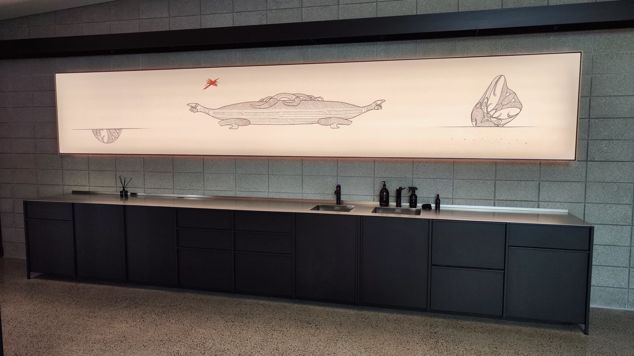 Pūtahi Teia Light Wall | Stretchmaster Ceilings